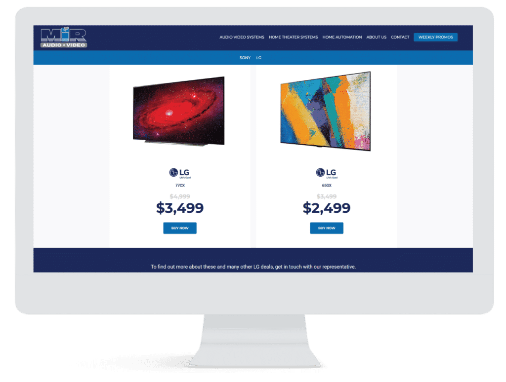 MIR Audio Video Website & Digital Marketing