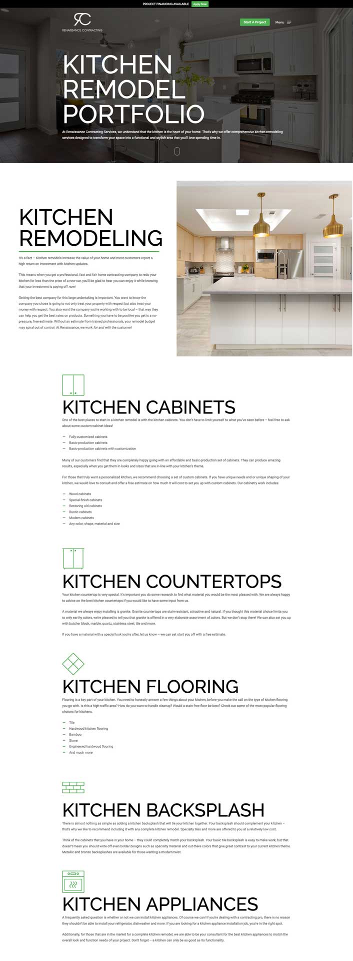 Renaissance Contracting Website Case Study | Living Proof Creative
